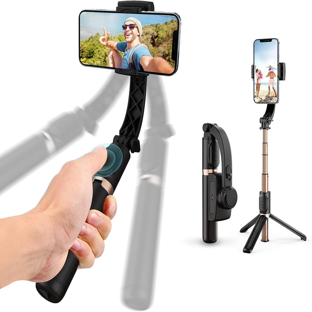 Gimbal Stabilizer with Selfie Stick for iPhone: Portable Handheld ...
