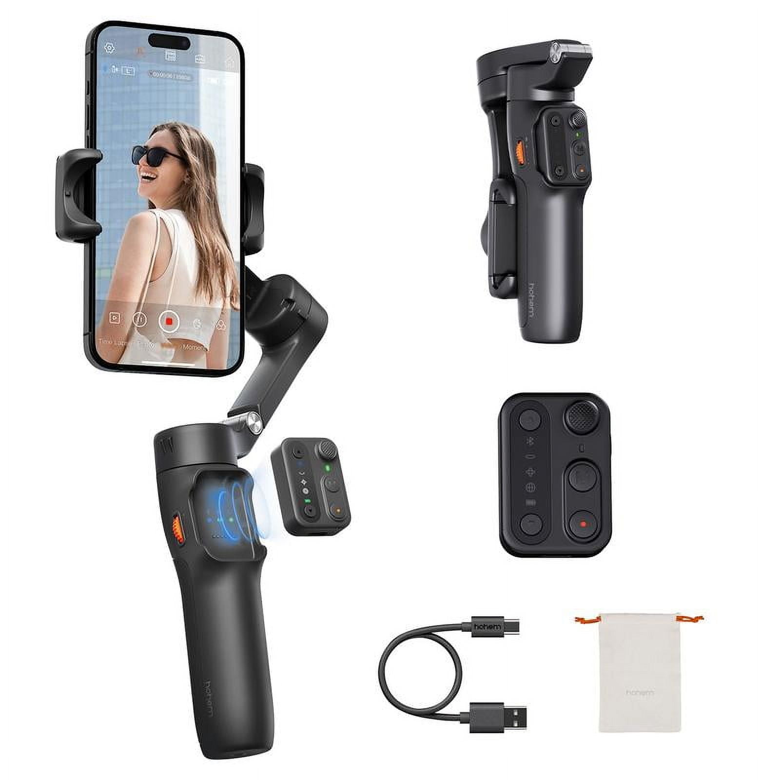 Gimbal Stabilizer for iPhone, Smartphone Foldable Gimbal with ...