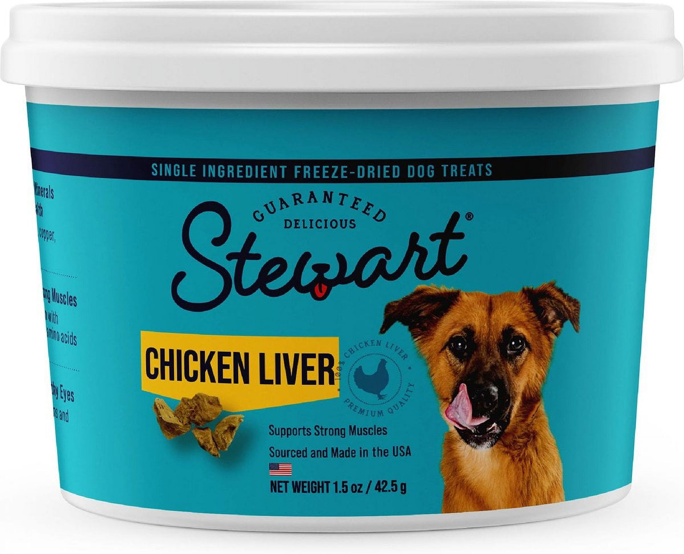 Stewart Freeze Dried Chicken Liver - 1.5 oz Tub - Walmart Business Supplies