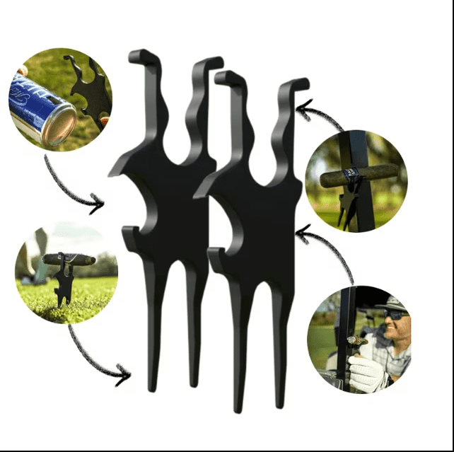 Gimme Golf Tool 2PC- Golf Multi-Tool, Magnetic Cigar Holder, Beer ...