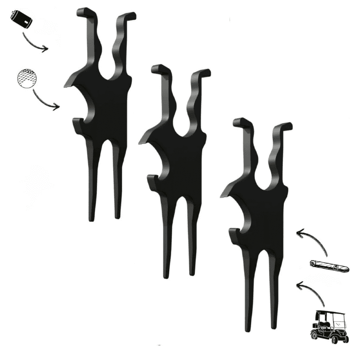 Gimme Golf Tool 3PC-Golf Multi-Tool,Magnetic Golf Cart Holder with ...