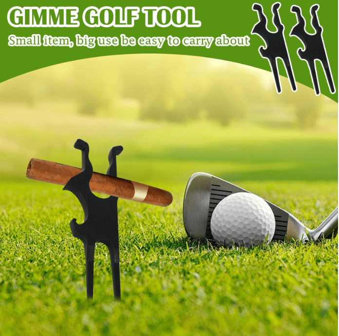 Gimme Golf Tool - Golf Multi-Tool, Cigar Holder, Shotgun and Divot Tool ...