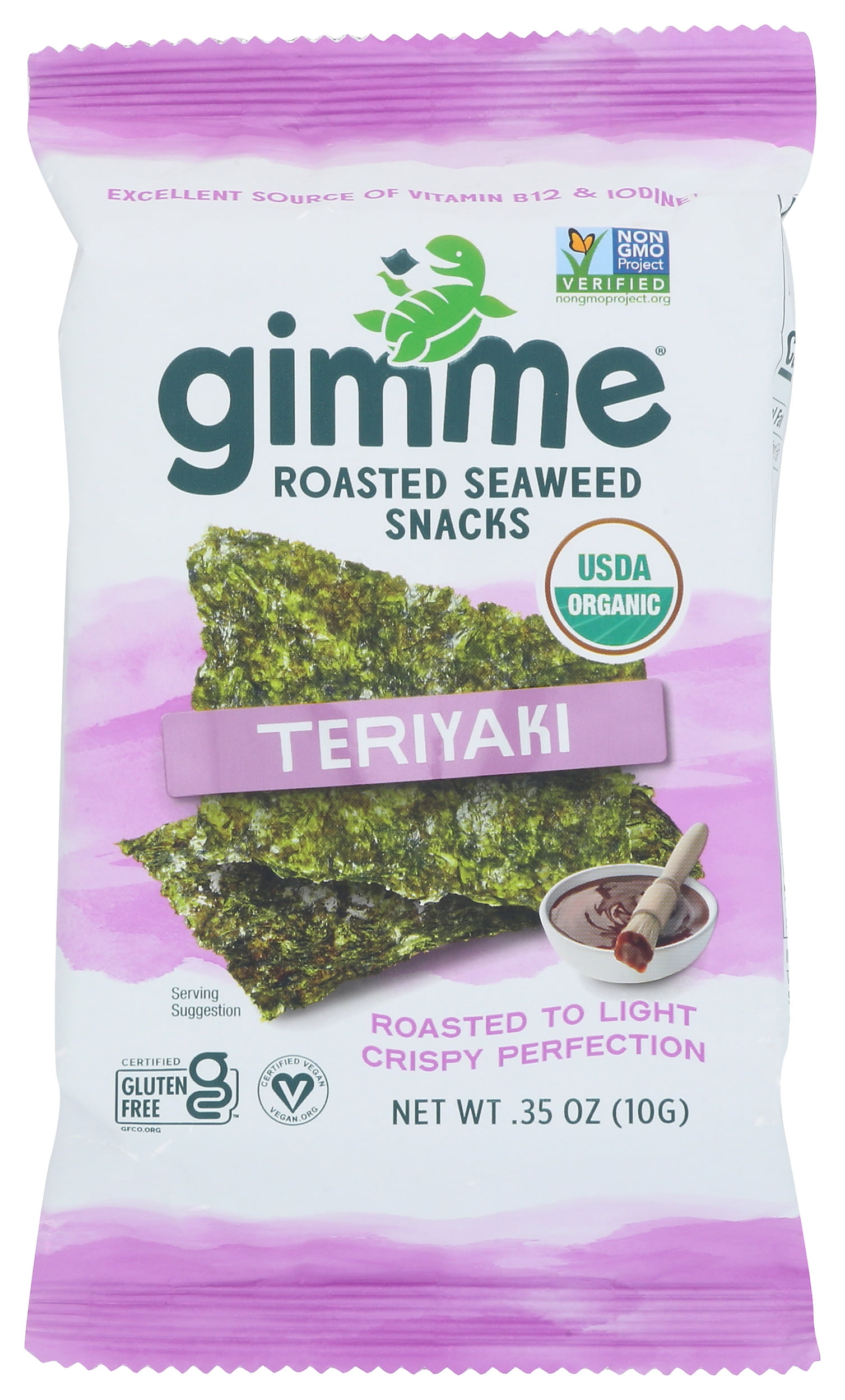 Gimme Organic Roasted Seaweed Snacks, Nutritious, Crispy, Umami Flavor ...