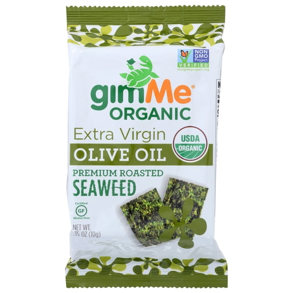 Gimme Seaweed Snacks Seaweed Snack, Organic, Extra Virgin Olive Oil ...
