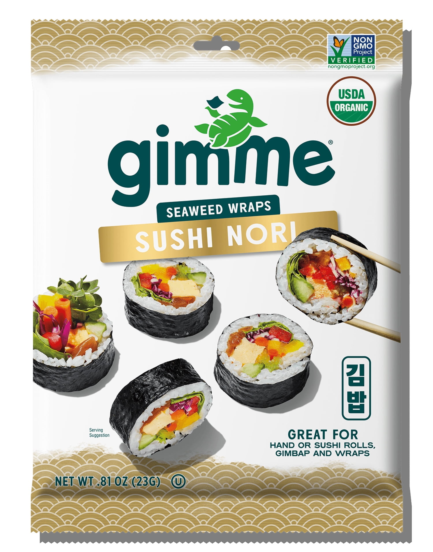 Organic Sushi Nori Sheets for Office Kitchens - 50 Pack - Walmart ...