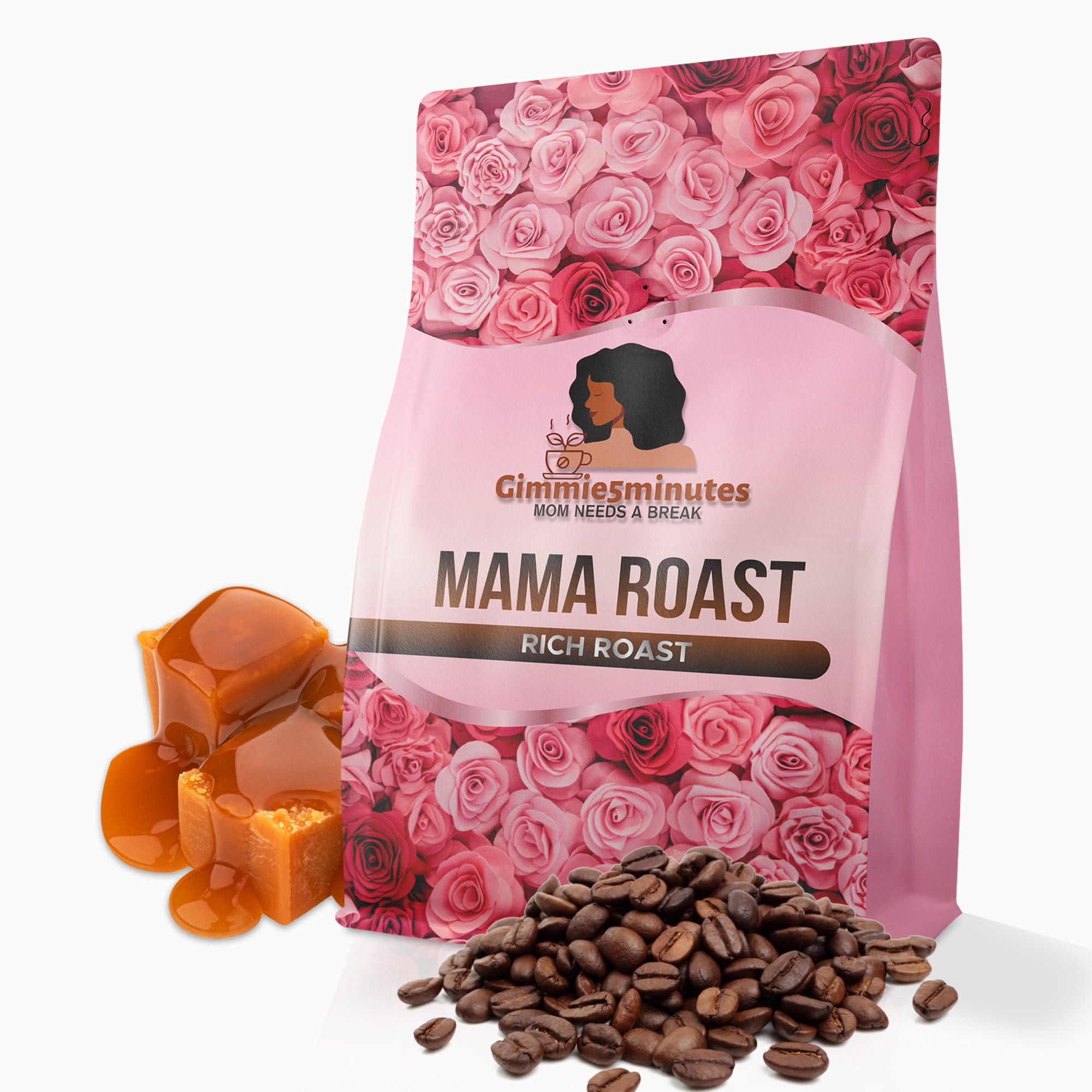 Gimmie 5 Minutes Mama Sweet Mocha Caramel Medium Roast Whole Bean ...