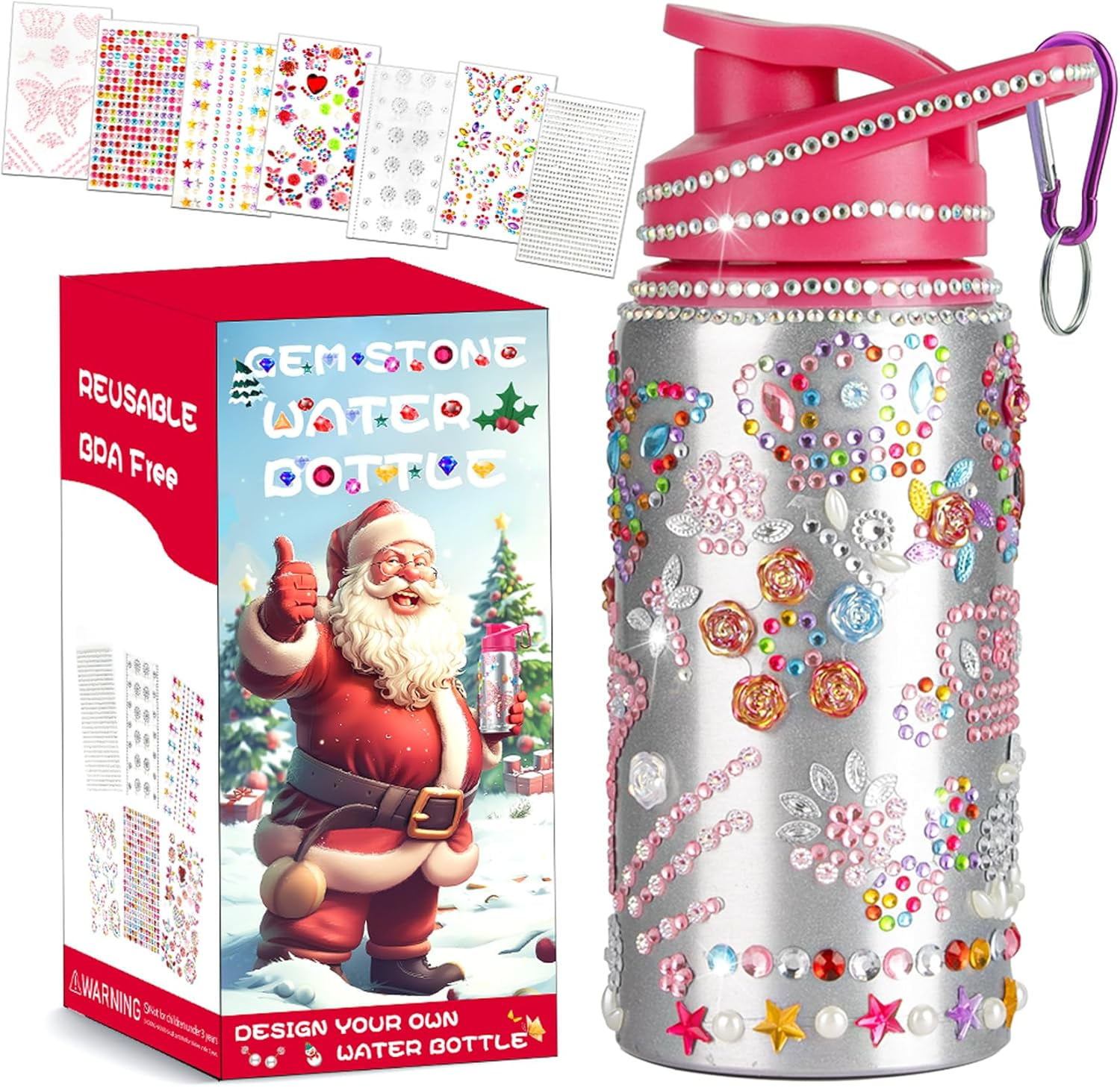 Gimsan DIY pink short cup (7 diamond Christmas box),Decorate Your Own ...