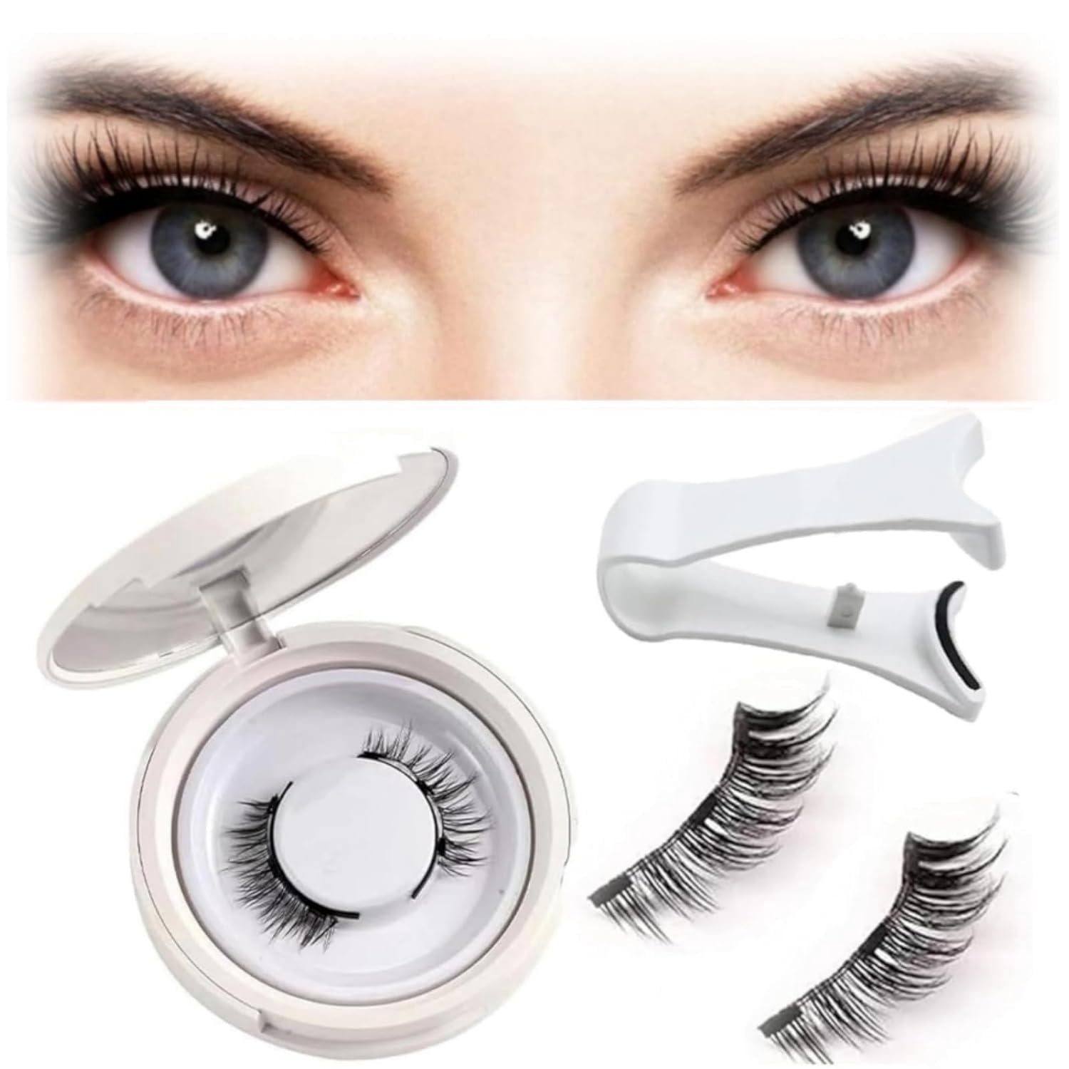 Ginani Magnetic Lashes - Ginani Magnetic Eyelashes with Applicator ...