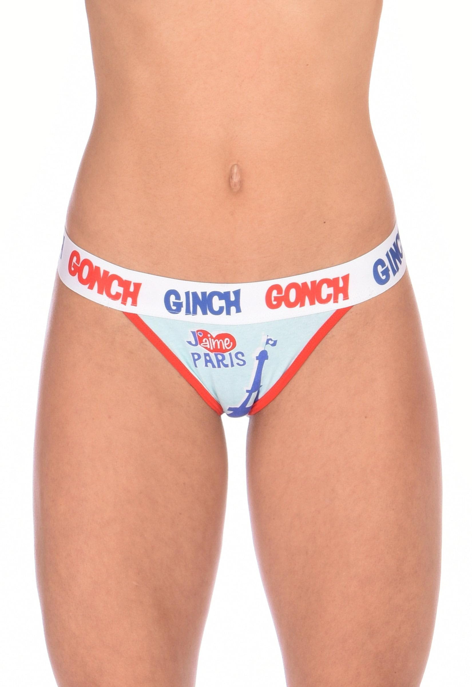 Ginch Gonch Women's I Love Paris Thong Medium - Walmart.com