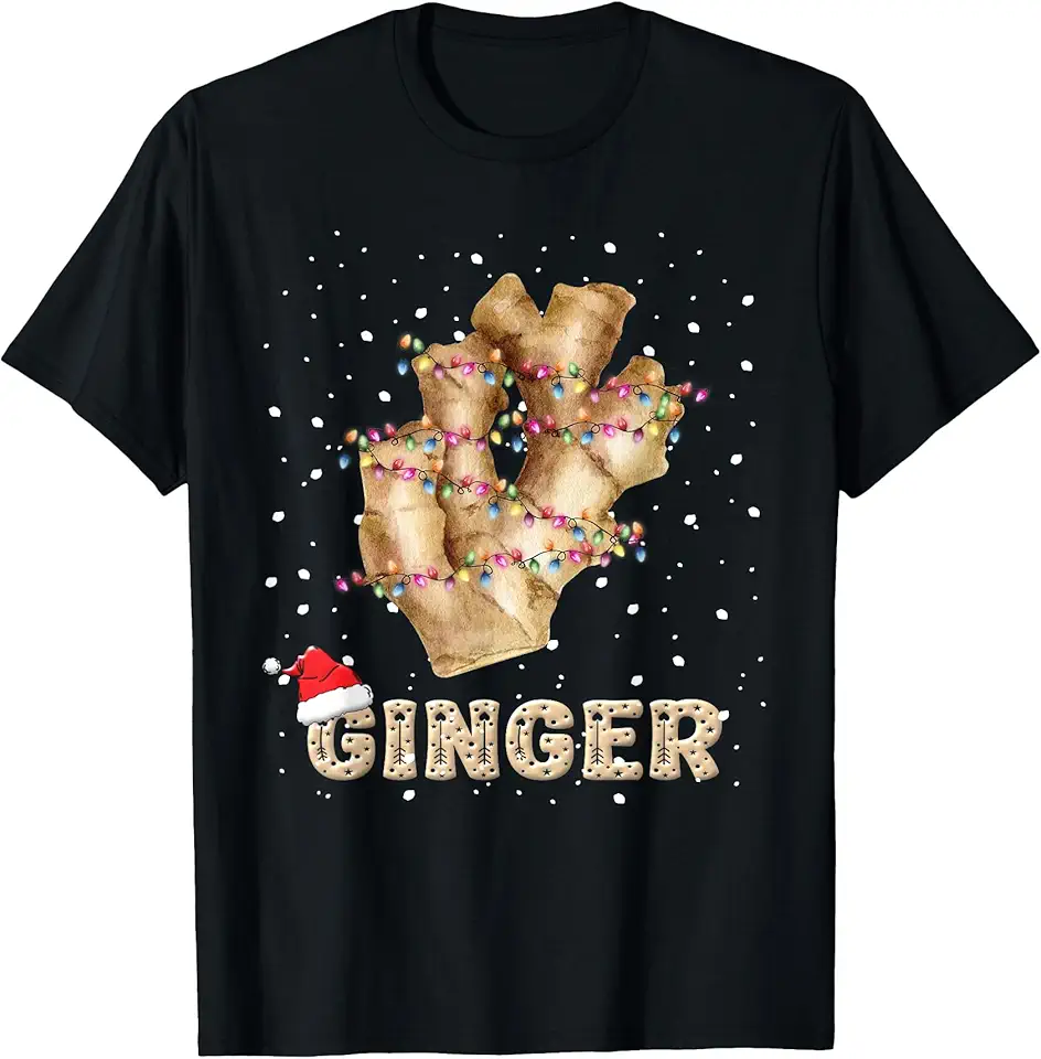 Ginger & Bread GingerBread Couple Matching Funny Christmas T-Shirt ...