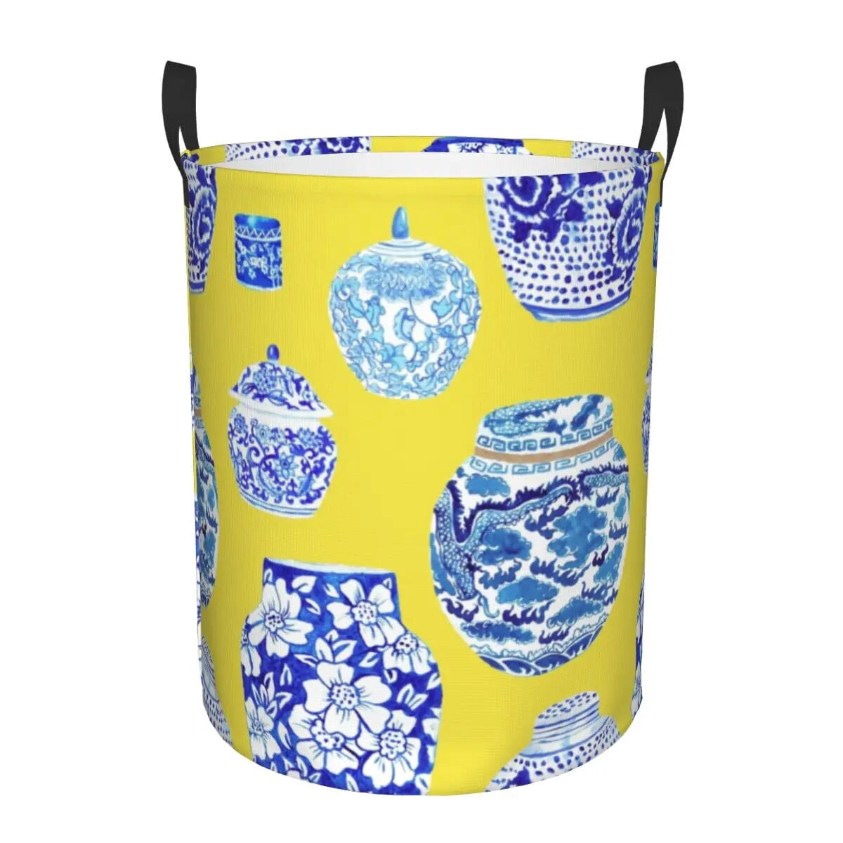 Ginger Collection Canary Yellow Laundry Hamper Large Clothes Storage ...