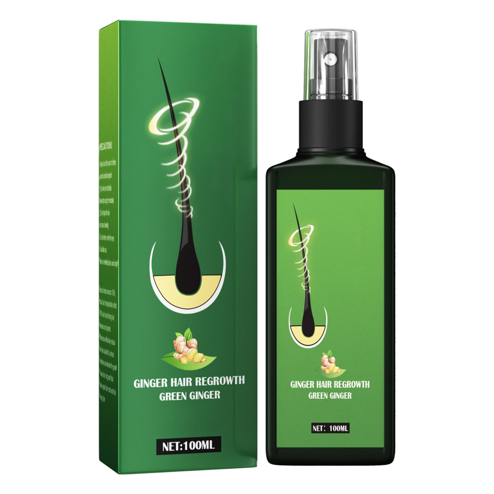 Ginger Hair Growth Germinal Oil Hair Regeneration Spray Hair Regrowth ...