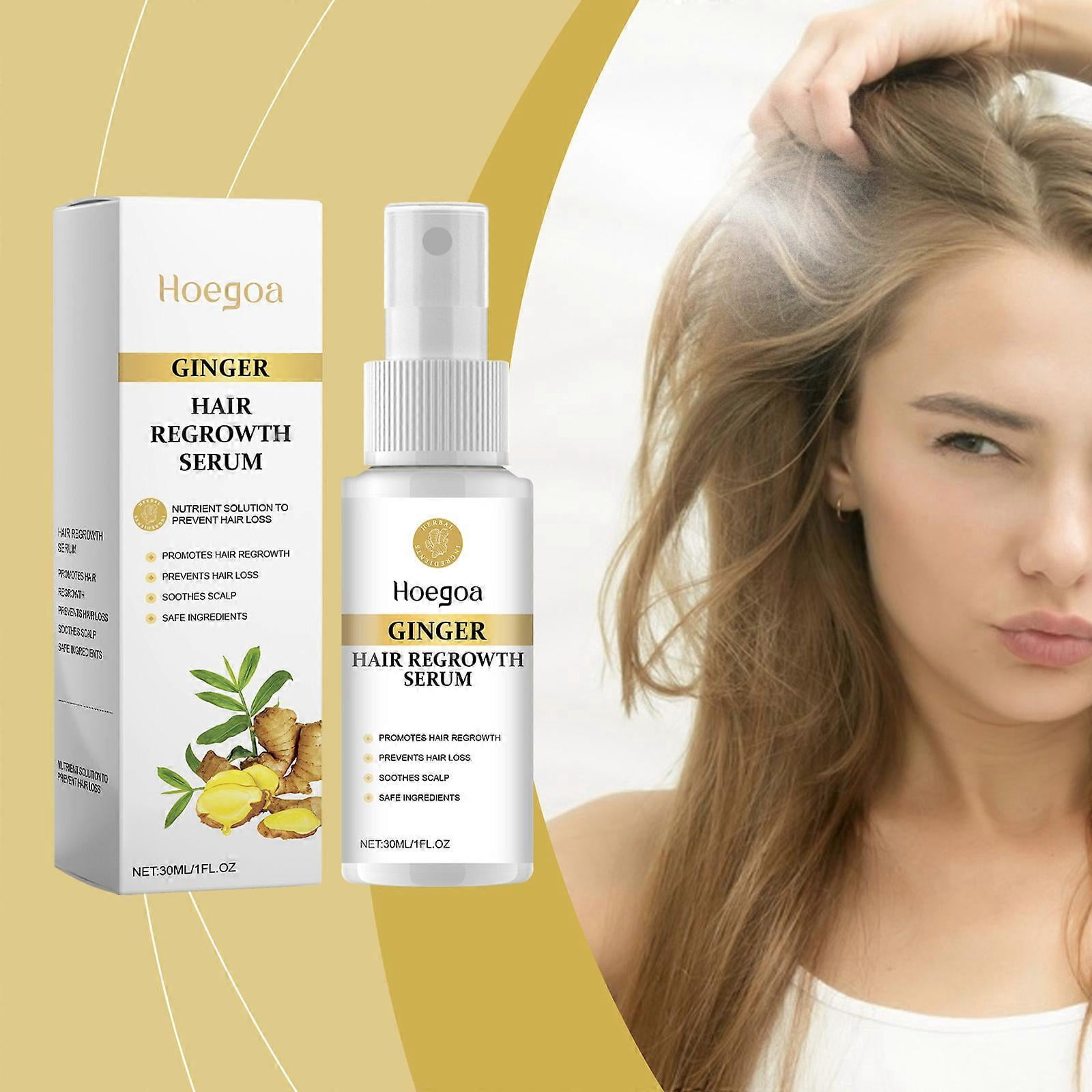 Ginger Hair Regrowth Serum, Ginger Biotin Hair Regrowth Serum Prevent ...