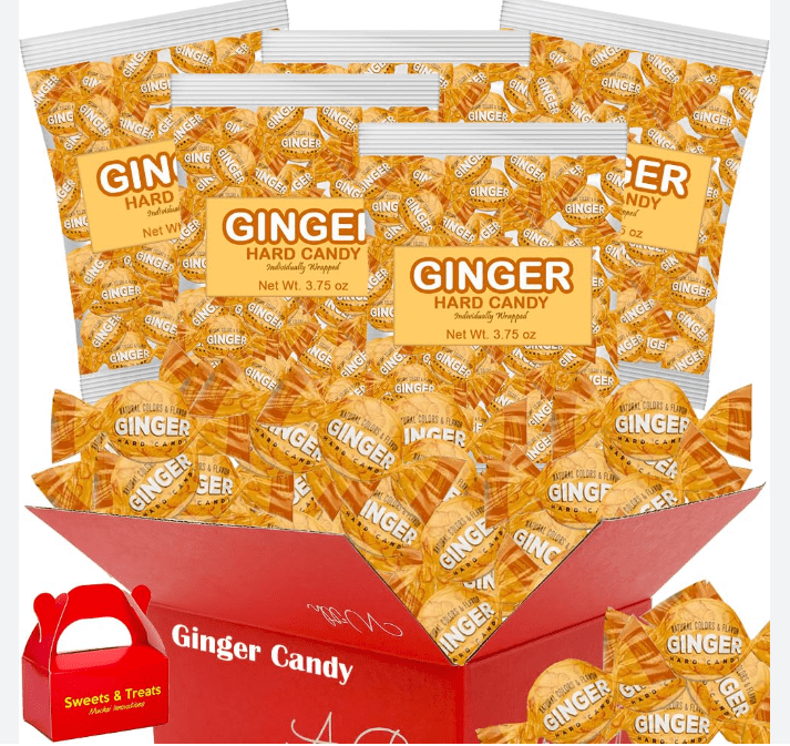 Ginger Hard Candy | Natural Anti-Nausea Relief, Digestion, Motion ...