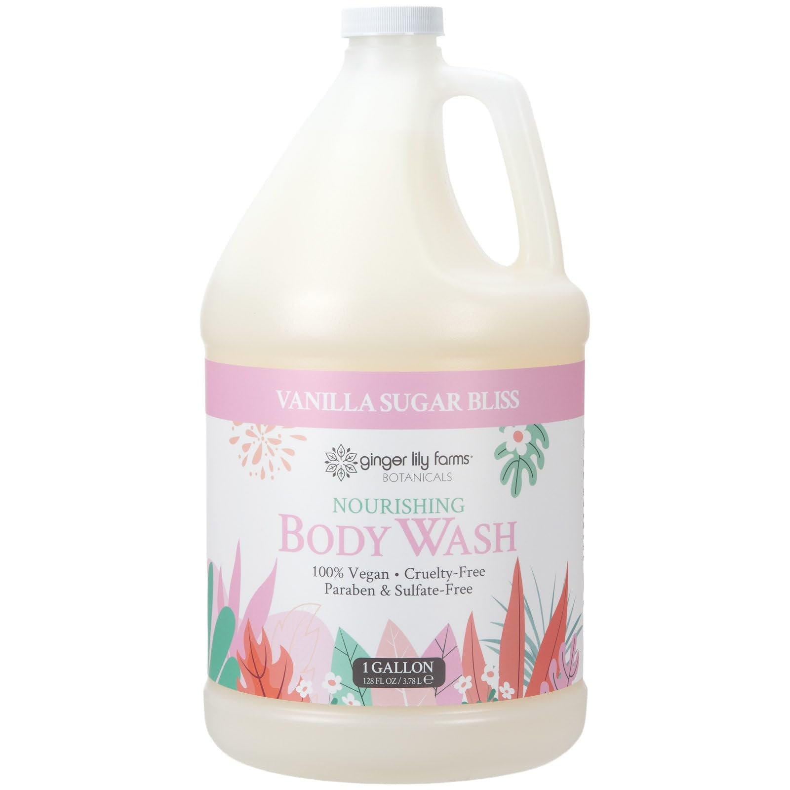 Ginger Lily Farms Botanicals Nourishing Body Wash, 100% Vegan & Cruelty ...