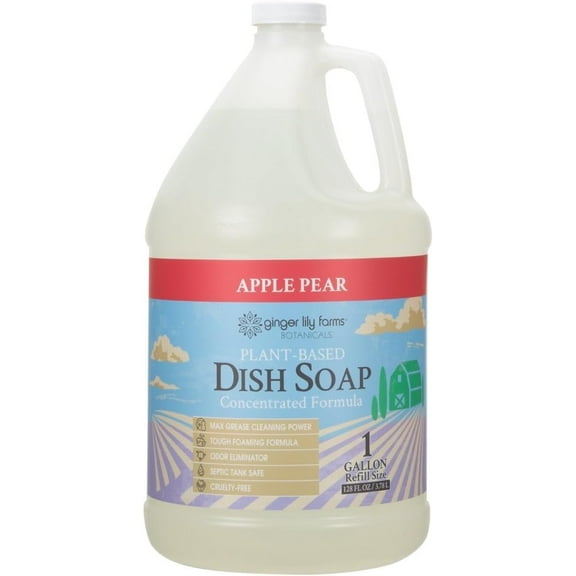 Botanicals Plant-Based Liquid Dish Soap, Concentrated Formula with Max ...