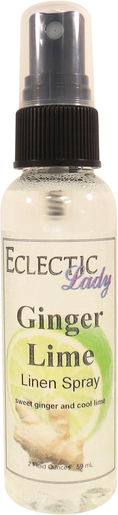 Ginger Lime Linen Spray (Double Strength), 8 ounces - Eclectic Lady Sheet and Linen Spray - No ...