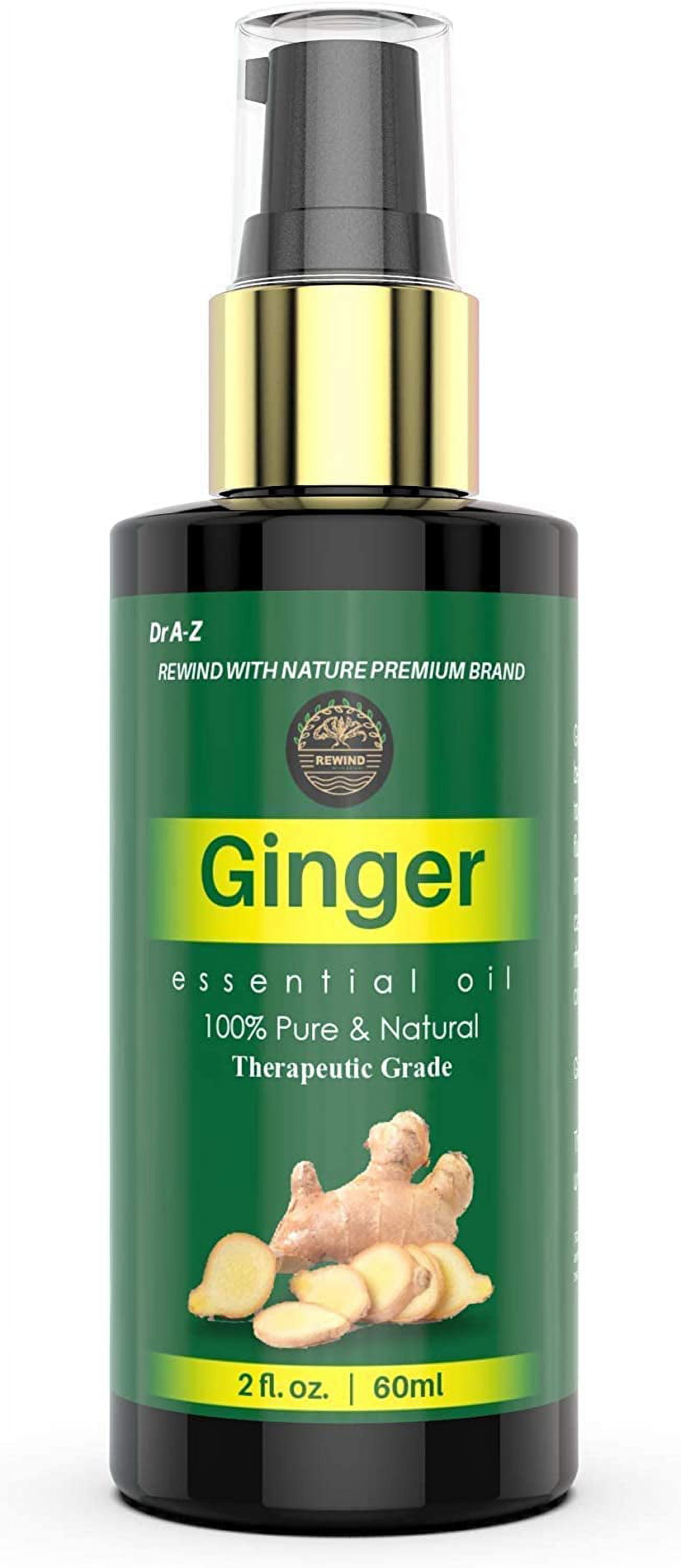 Ginger Oil Essential Massage Scrubbing Oil 100% for Men & Women Promote ...