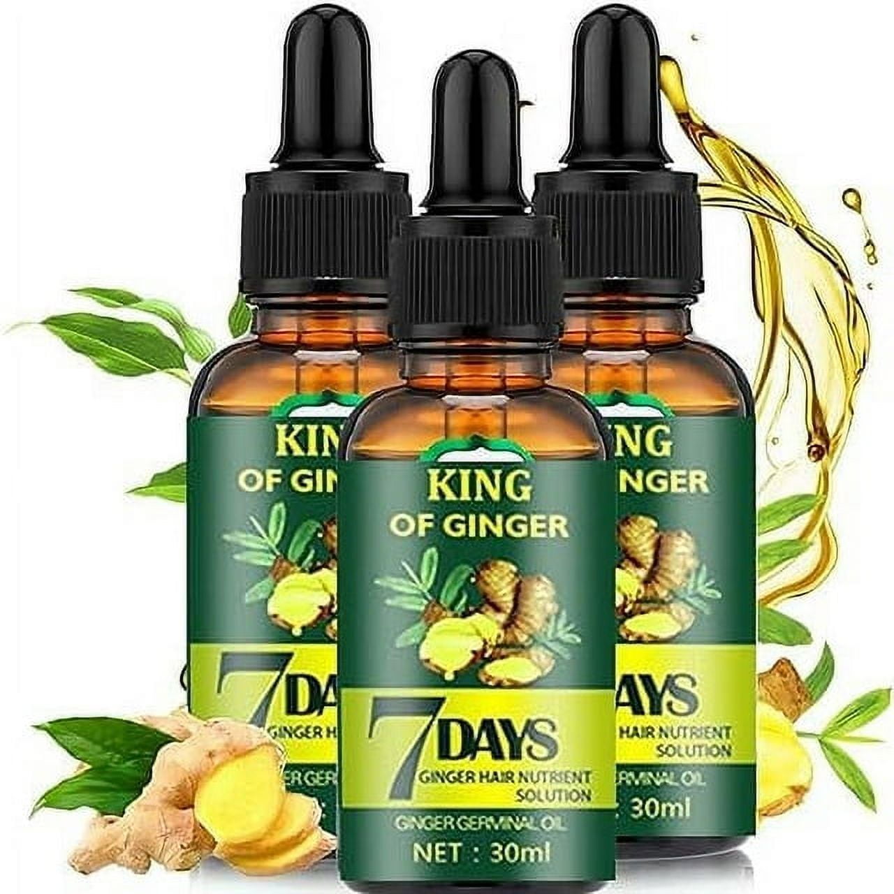 Ginger Oil for Hair Growth, Biotin Hair Growth Serum for Hair Loss ...