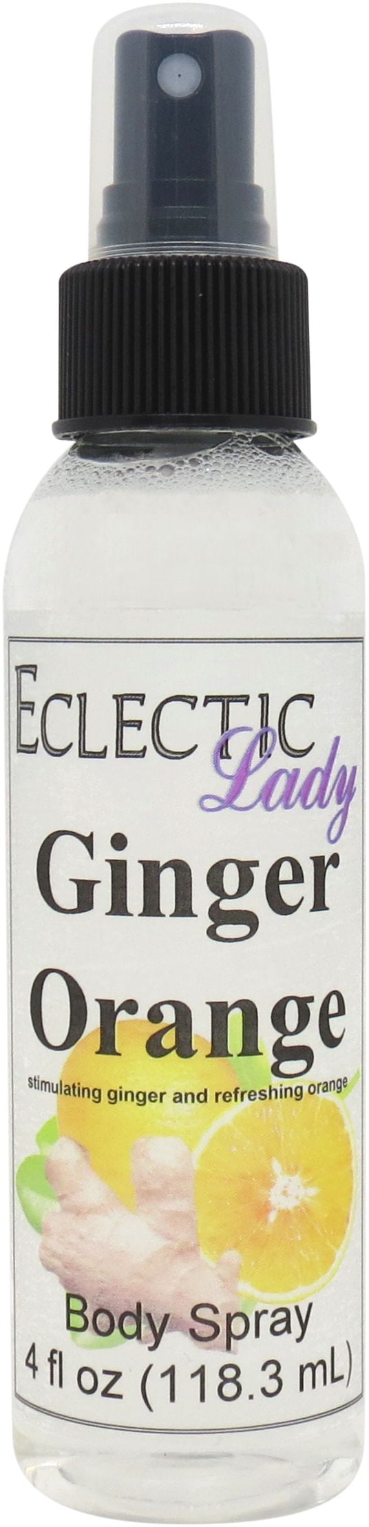 Eclectic Lady Ginger Orange Body Spray, Hydrating Mist, Unisex, 4 oz ...