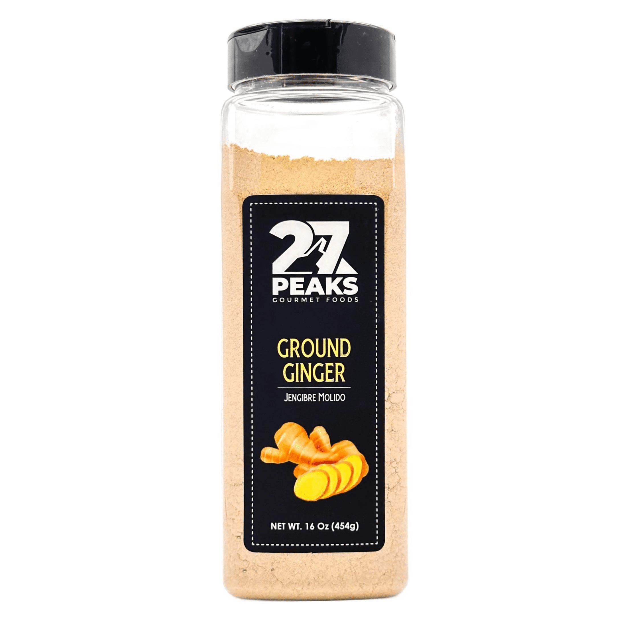 27 Peaks Gourmet All Natural Ground Ginger Powder, 16 oz Bottle ...