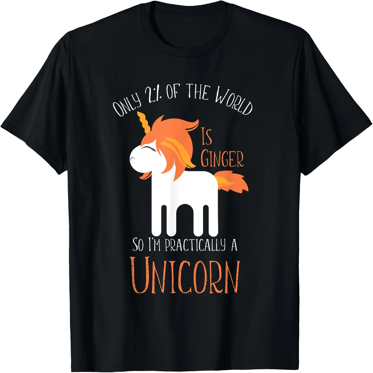 'Ginger Pride Unicorn' Graphic T-Shirt for Men - Walmart.com