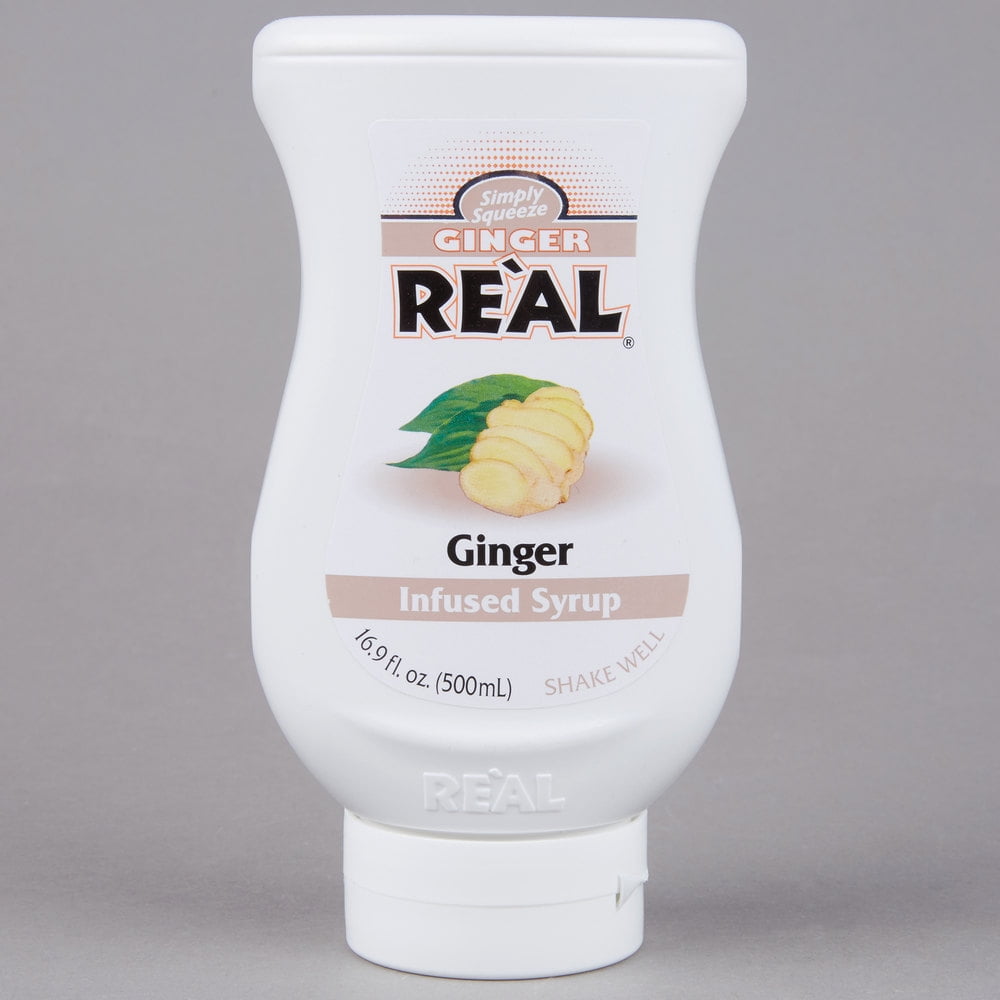 Ginger Real, Ginger Infused Syrup, 16.9 fl oz Squeezable Plastic Bottle ...