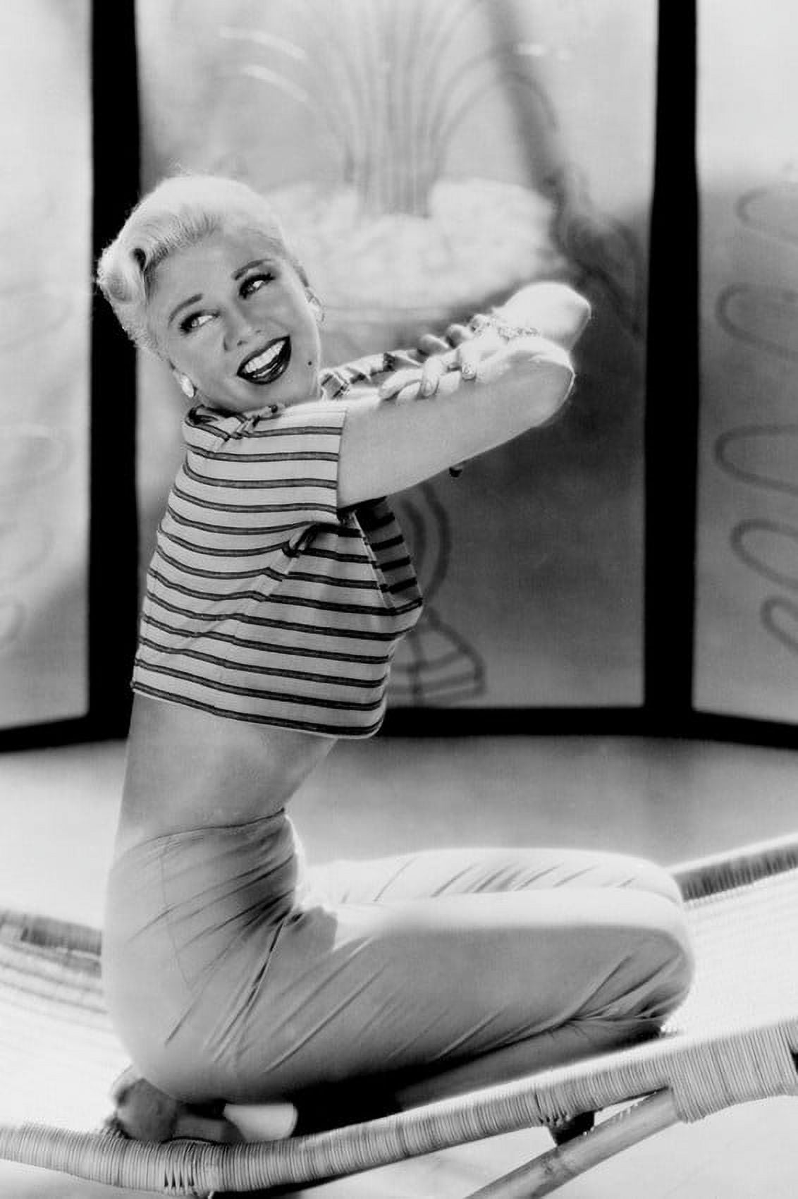 Ginger Rogers arms/legs folded smiling on chair 24x36 Poster - Walmart.com