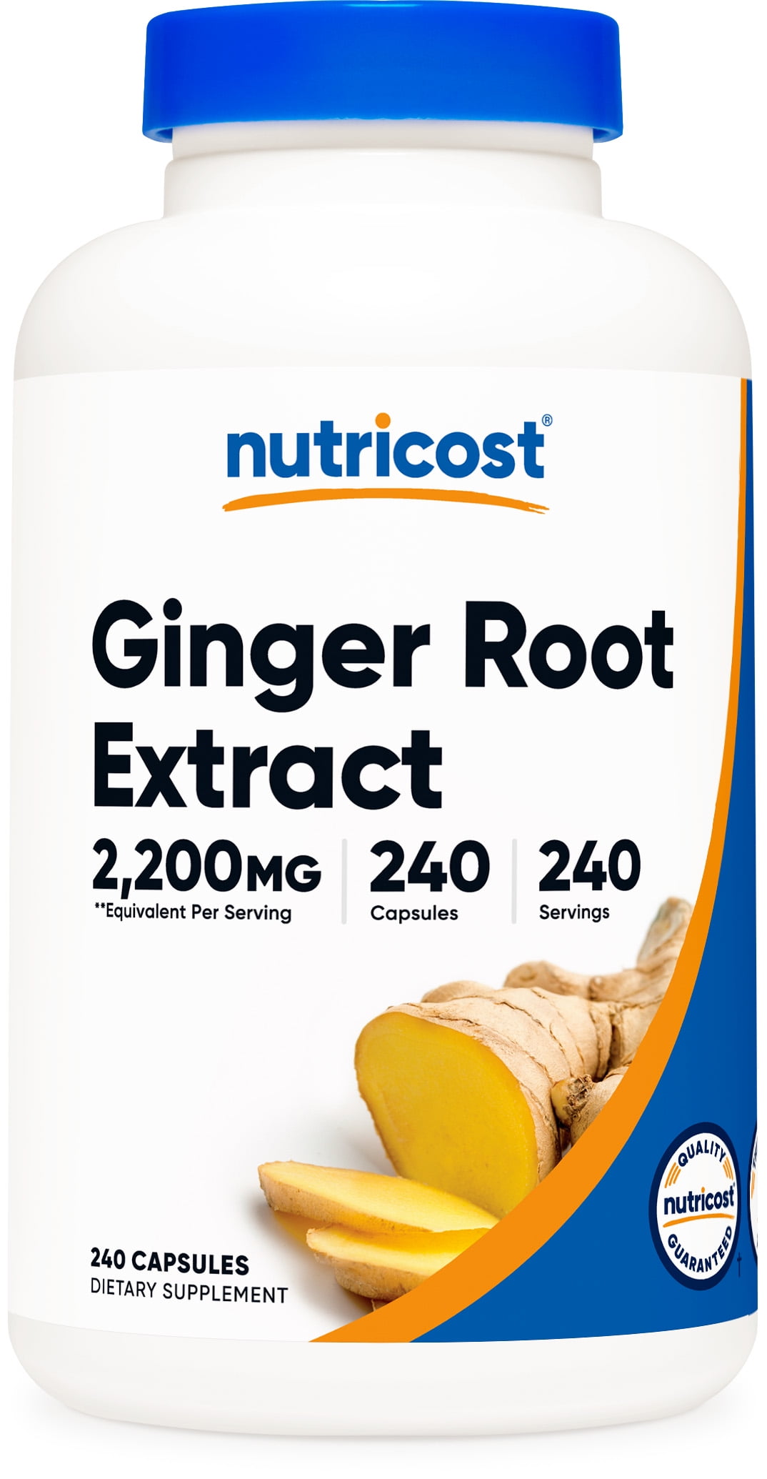 Ginger Root Extract, 2,200 mg , 240 Capsules, Nutricost - Walmart.com