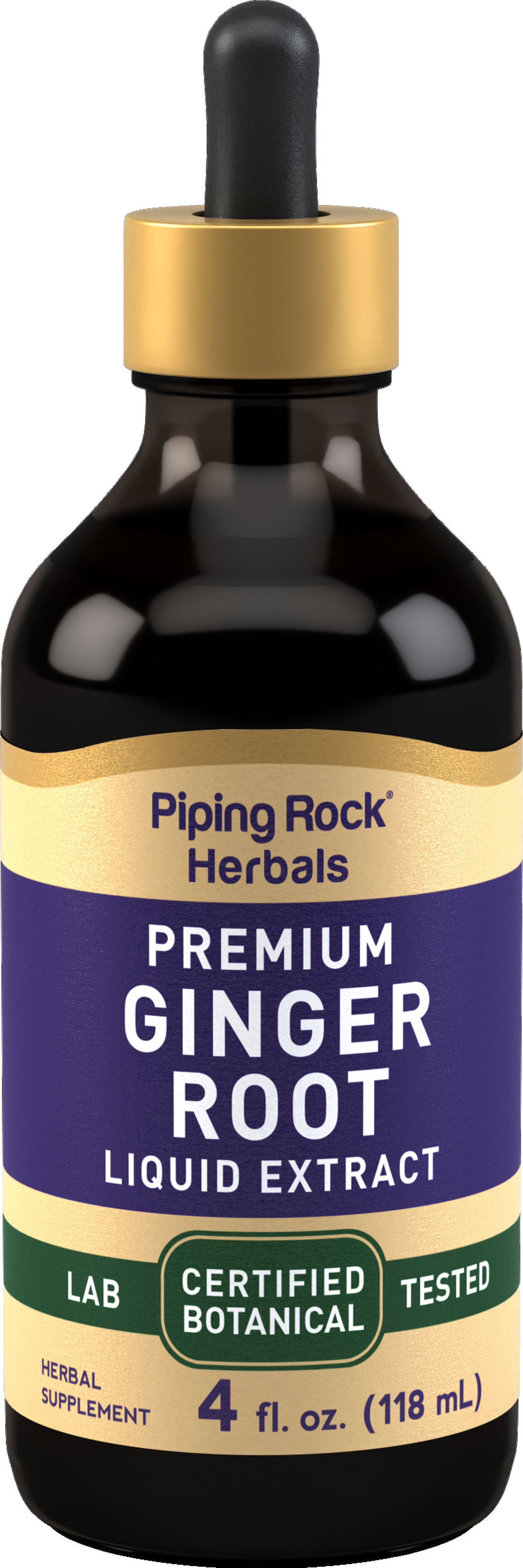 Ginger Root Liquid Extract | 4 fl oz | Premium Tincture Drops | Non-GMO ...