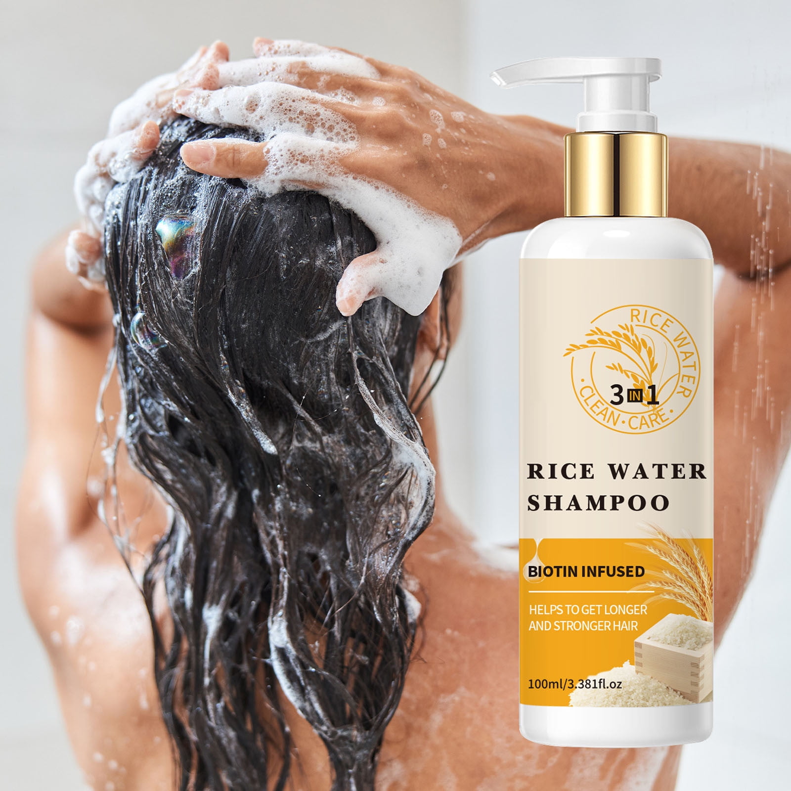 Ginger Shampoo for Dandruff & Oily Hair - 100ml Moisturizing ...
