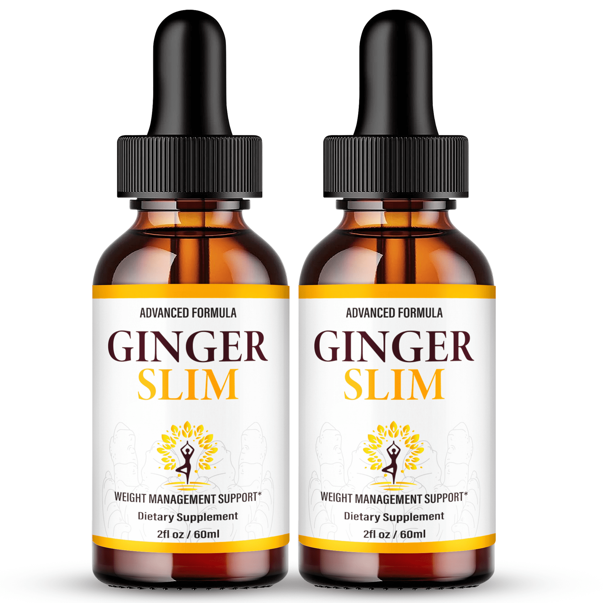 Ginger Slim Drops, Official GingerSlim Supplement Liquid Droppers - Maximum Strength, All ...