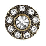 Ginger Snaps GLAM- BRASS/CLEAR SN08-95 (Standard Size) Interchangeable ...
