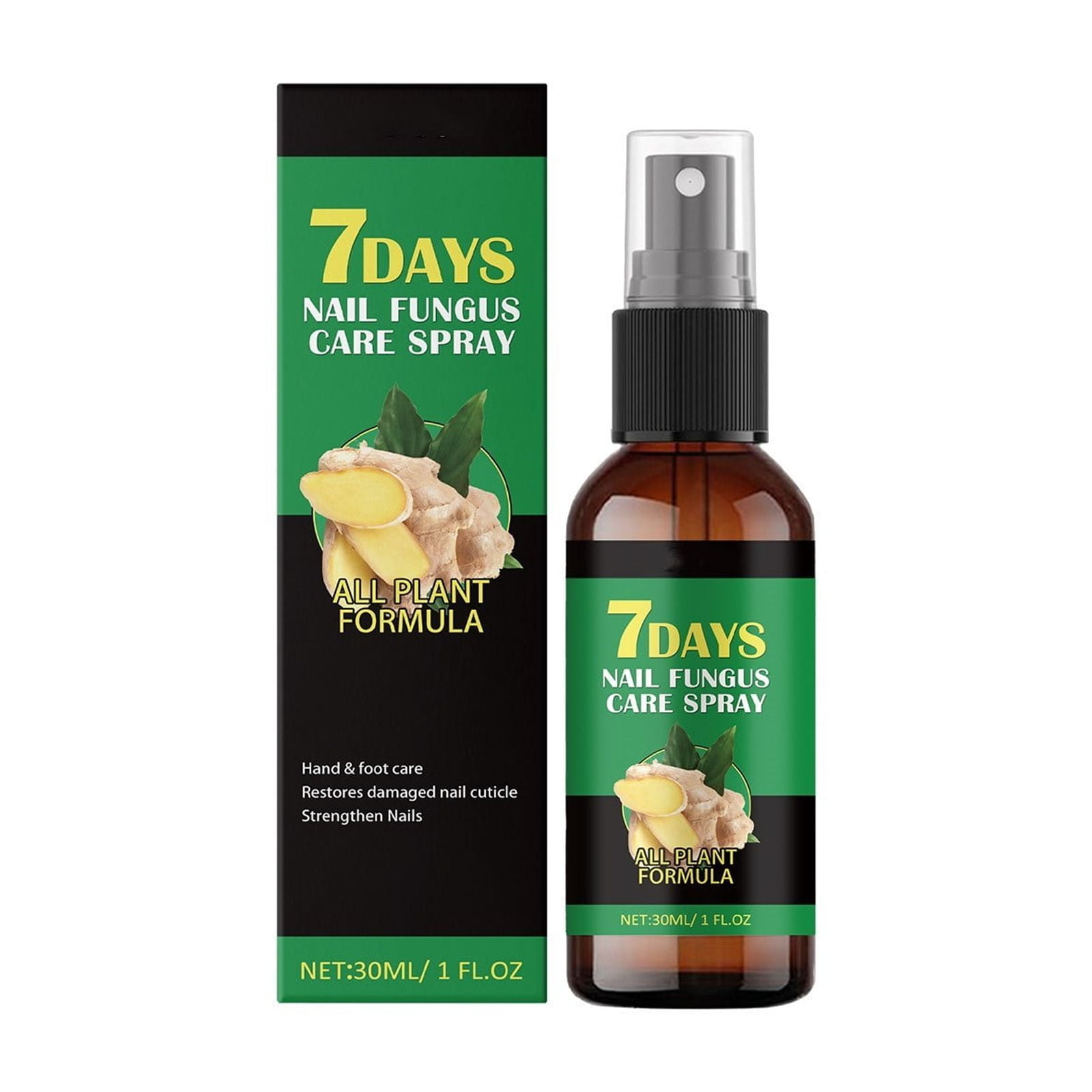 Ginger Toenail Fungus Treatment Extra Strength 7 Days for Nail Repair ...