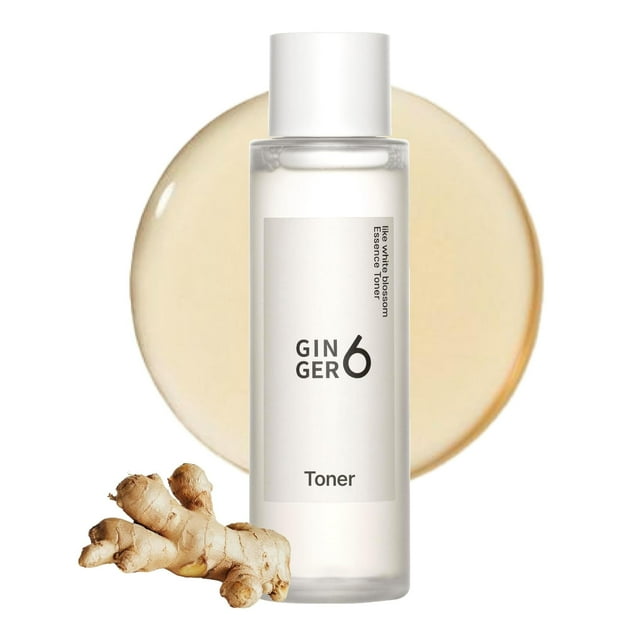 Ginger6 Essence Toner (150ml, 5 fl oz) - 86% Water for Soothing Redness ...