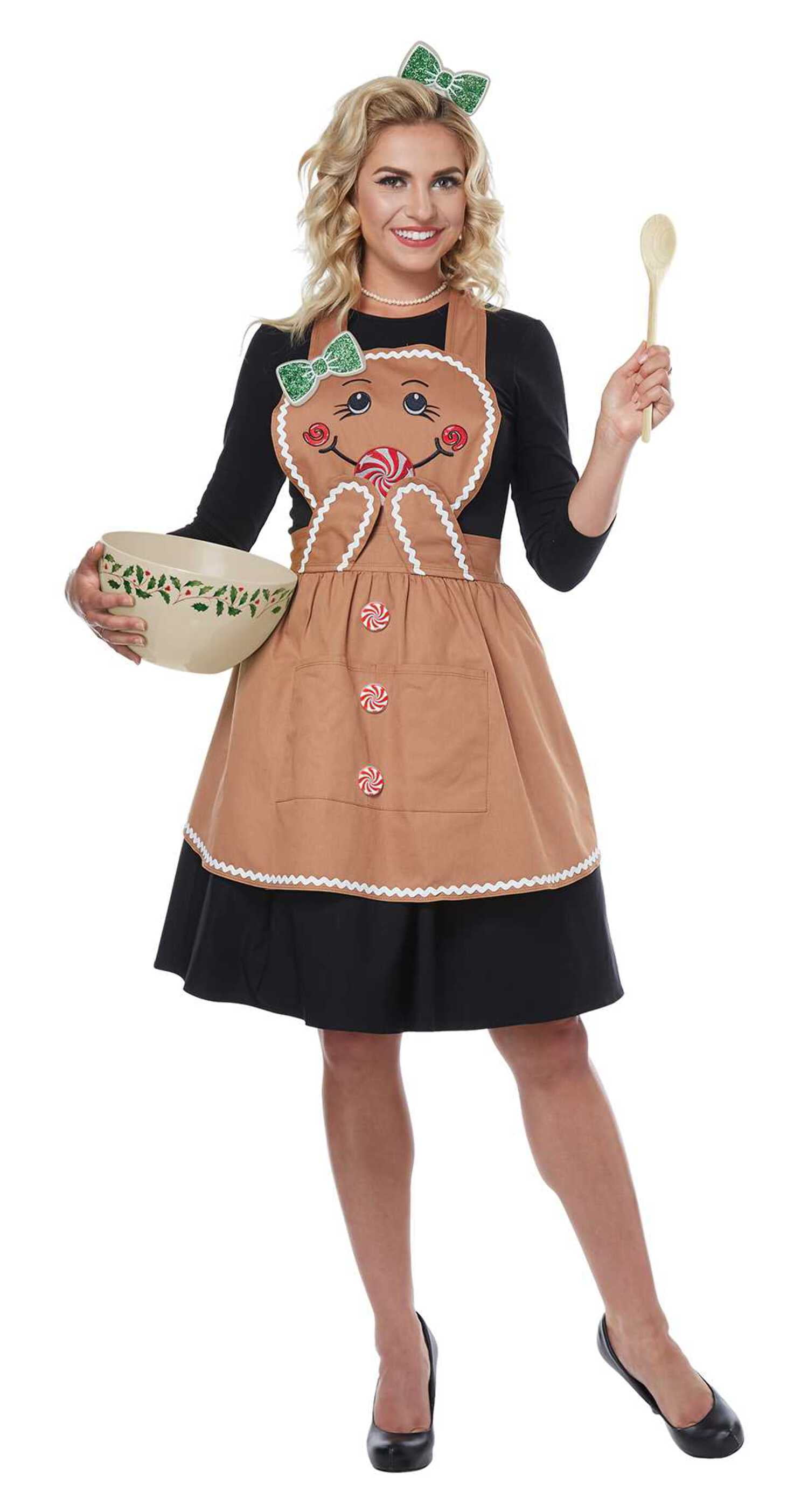 Walmart Gingerbread Apron Adult Costume for Christmas Baking - Walmart.com