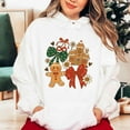 Gingerbread Baker Coquette Bow Retro Christmas Holiday Art Unisex Hoodie up to 5XL - Walmart.com