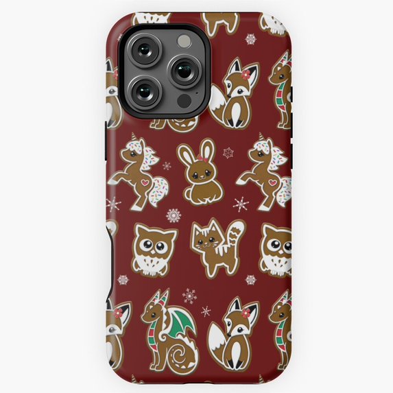 Gingerbread Beastie Fun Phone Case for iPhone 11 12 13 14 15 16 17 Pro ...