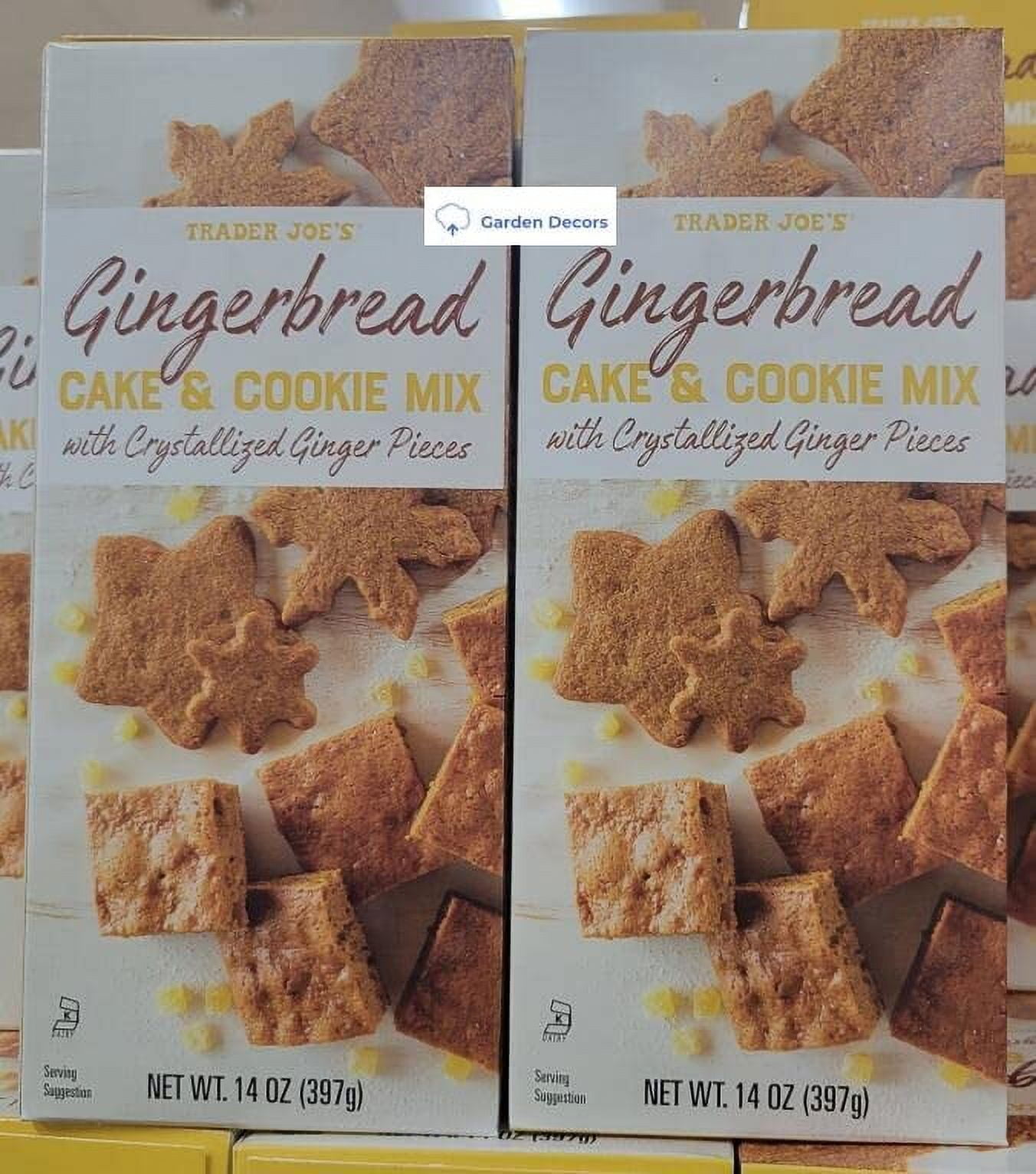 Gingerbread Cake & Cookie Mix with Crystalized Ginger Pieces 14oz 397g ...