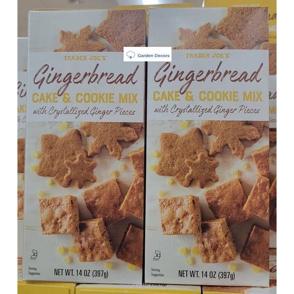 Gingerbread Cake & Cookie Mix with Crystalized Ginger Pieces 14oz 397g ...
