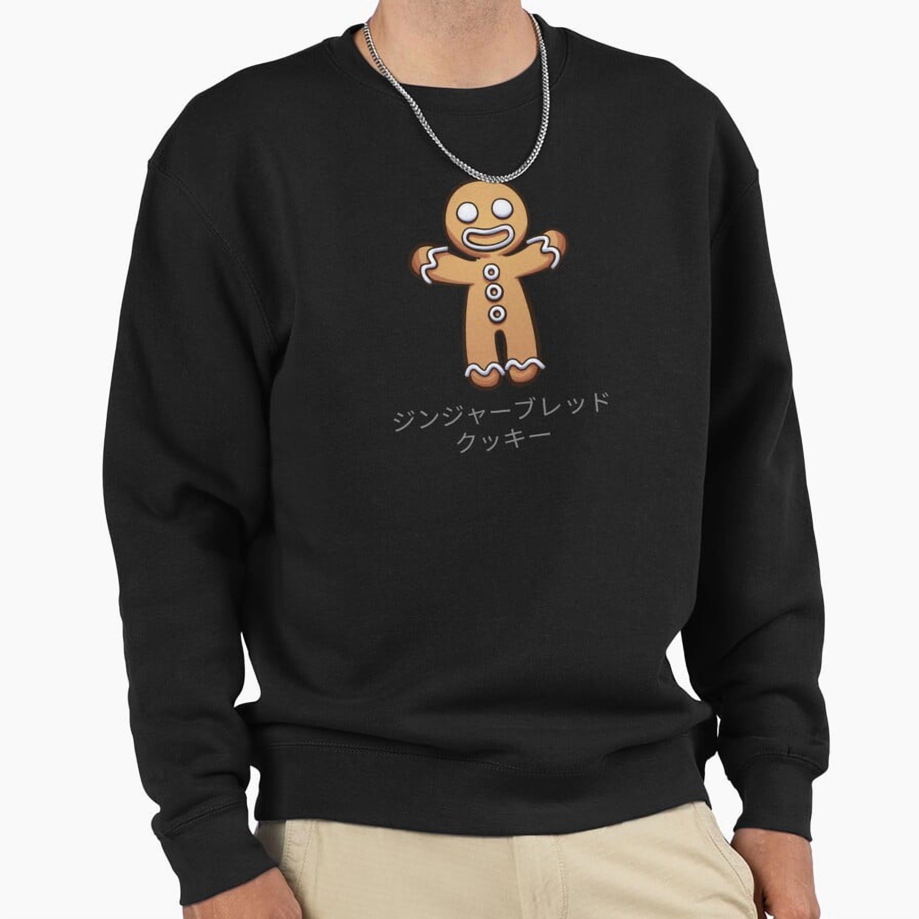 Gingerbread Christmas Cookie Japanese Graphic Unisex Sweatshirt ...