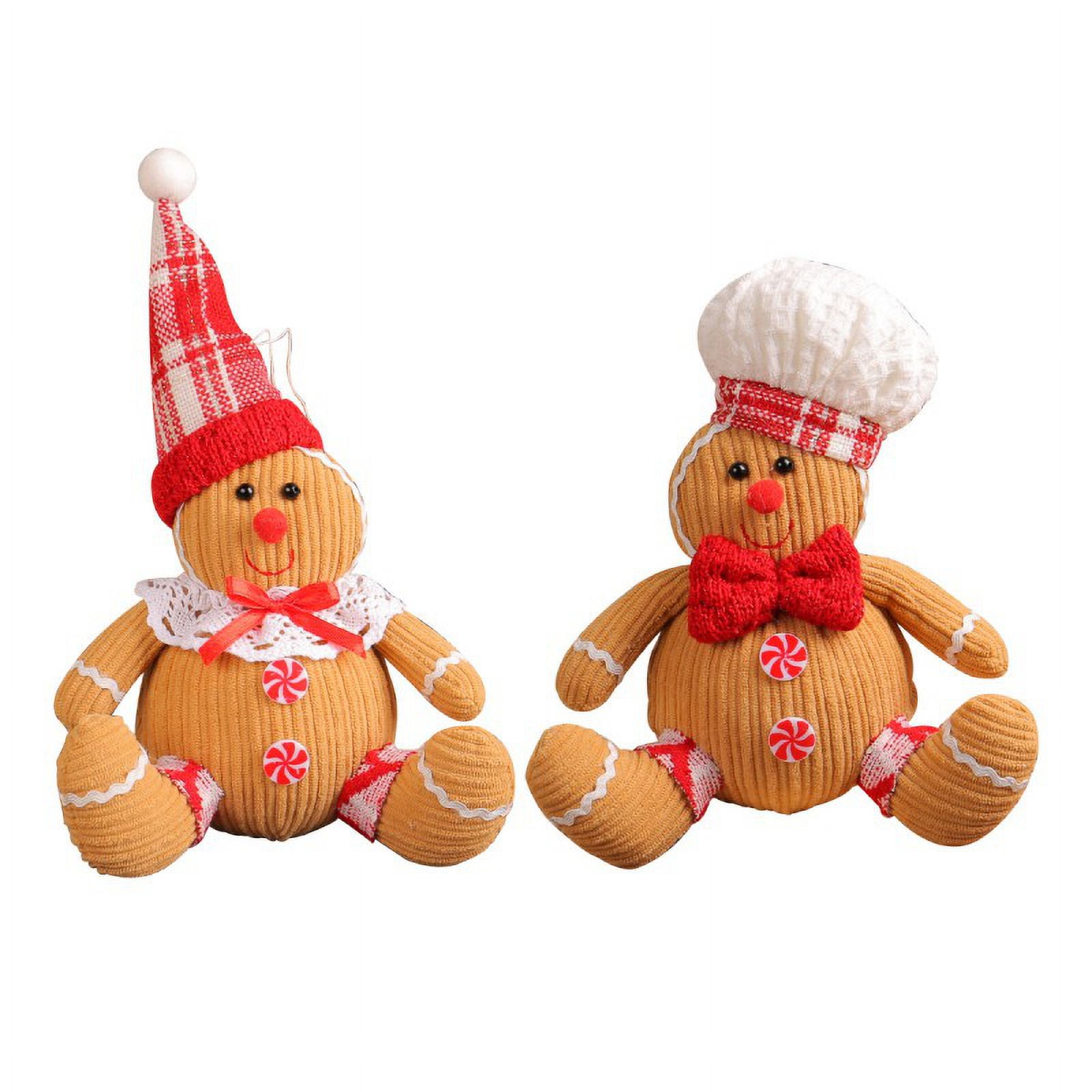 Gingerbread Christmas Decor, 7 Inch, Gingerbread Man Plush Christmas ...
