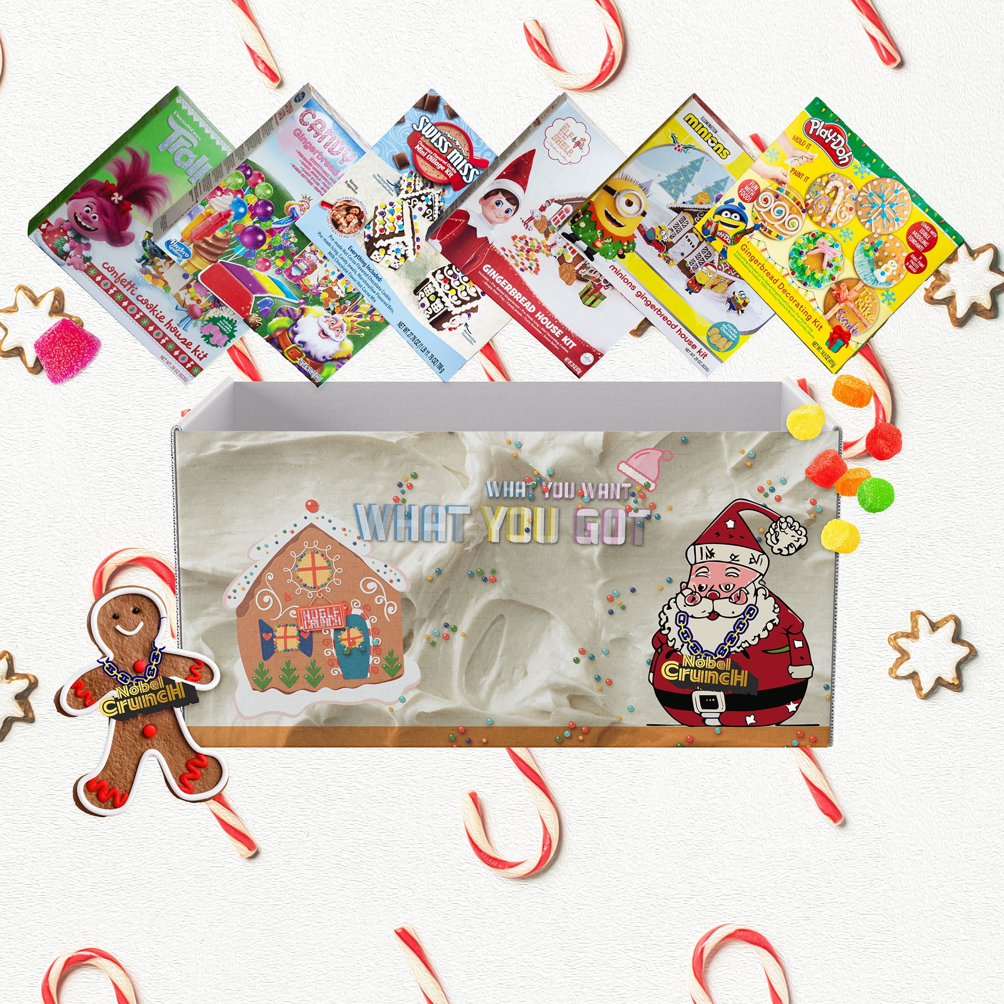 Gingerbread Christmas Holiday House Kit - Variety Pack - Candyland ...