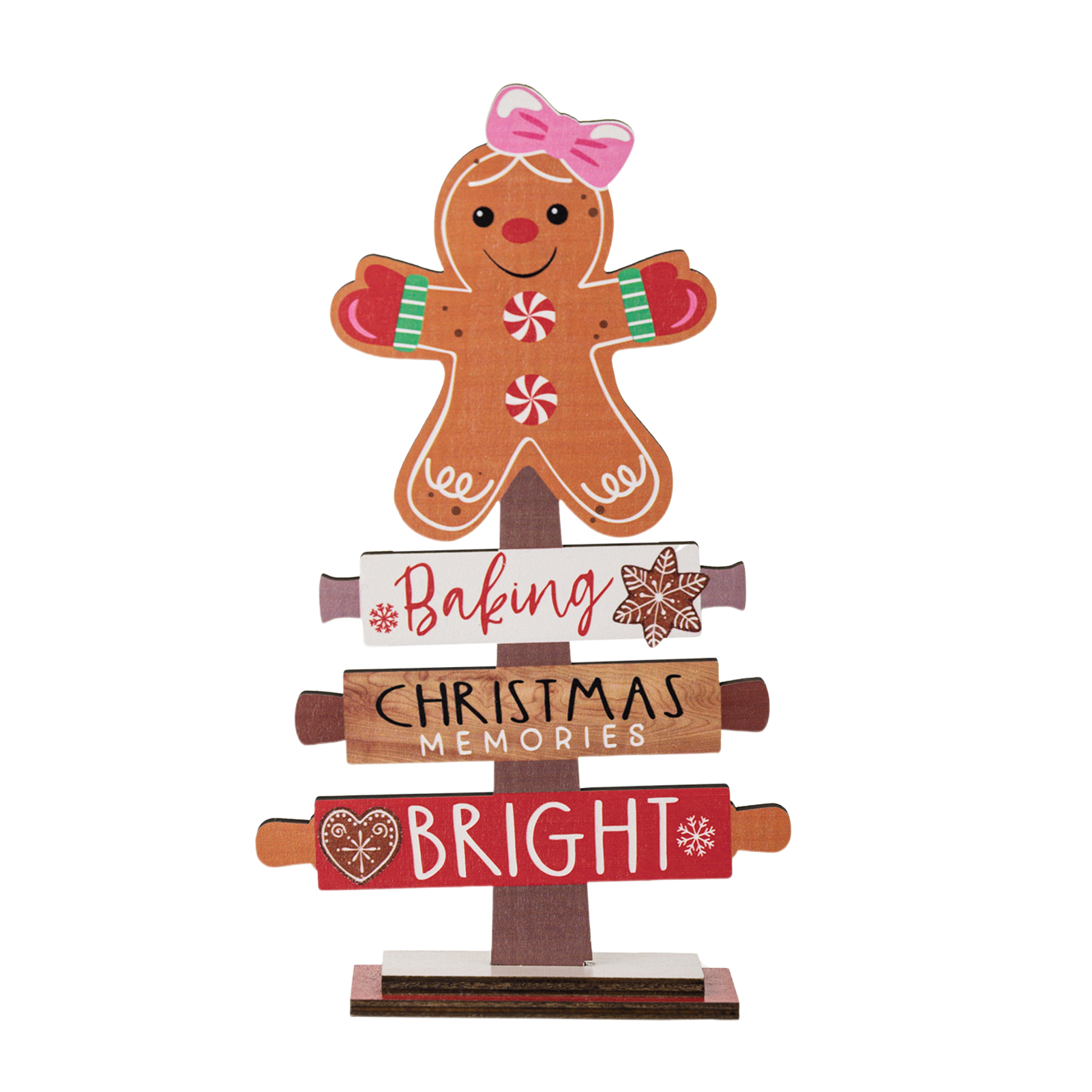 Gingerbread Christmas Sign,Wood Christmas Table Decor,Christmas Table ...