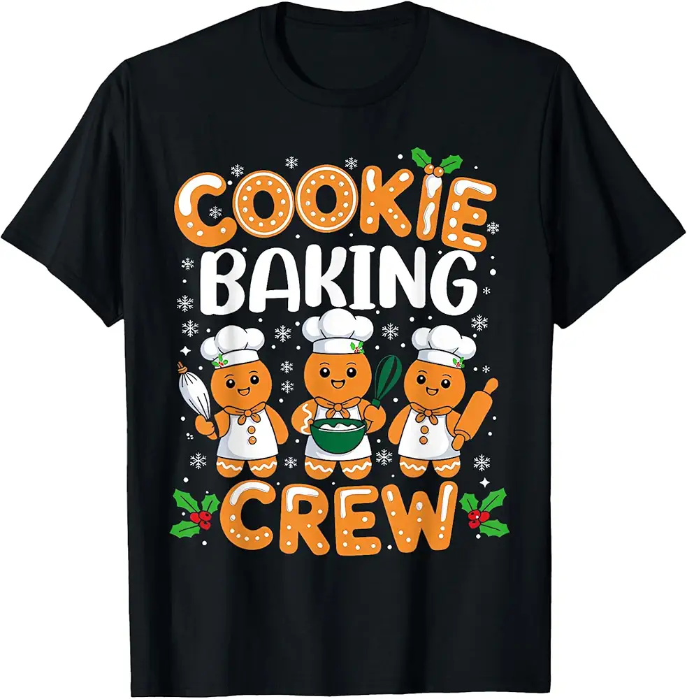 Gingerbread Cookie Baking Crew Christmas Family Team Squad Holiday ...