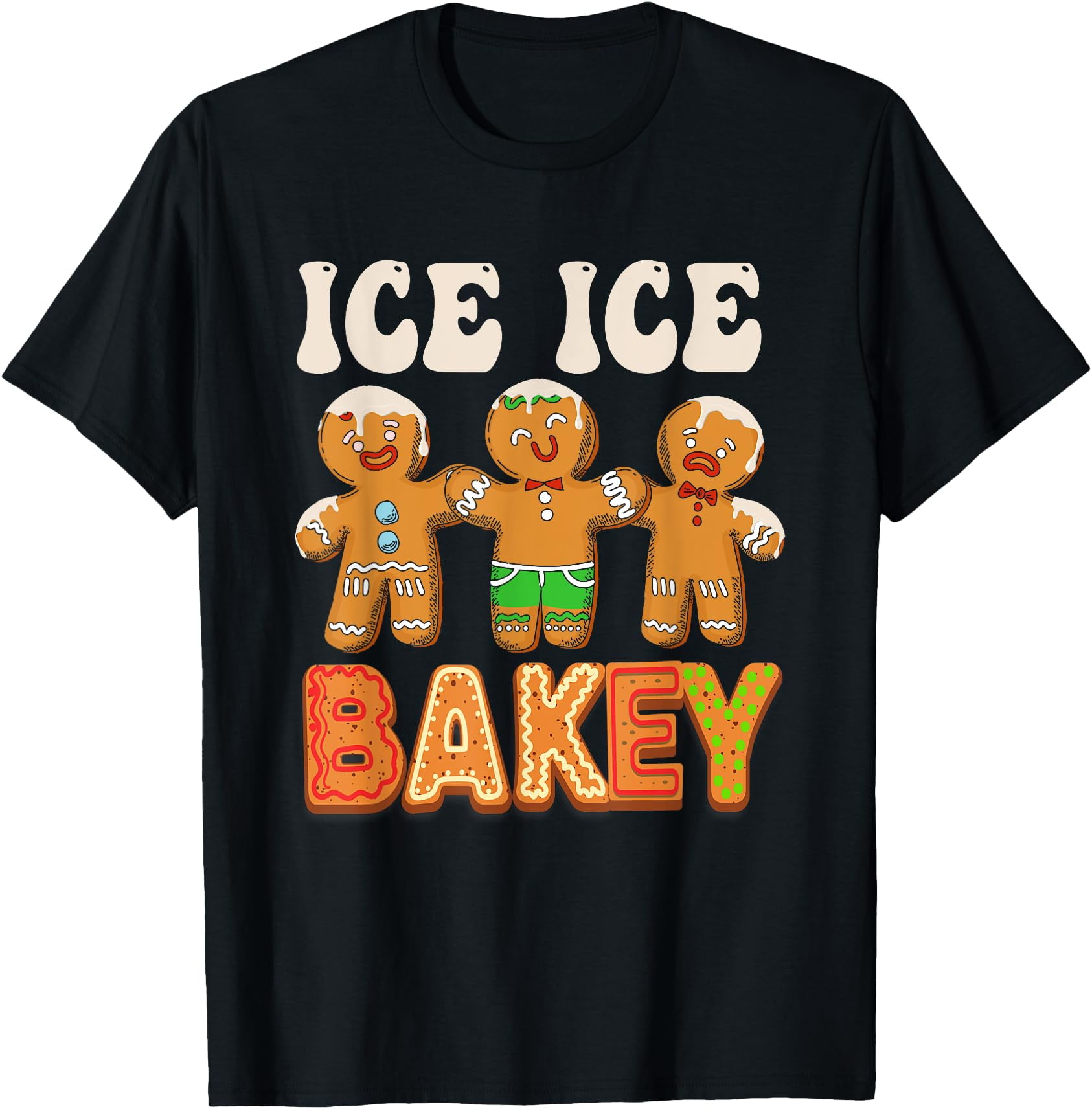 Gingerbread Cookie Baking Krismast T-Shirt - Walmart.com