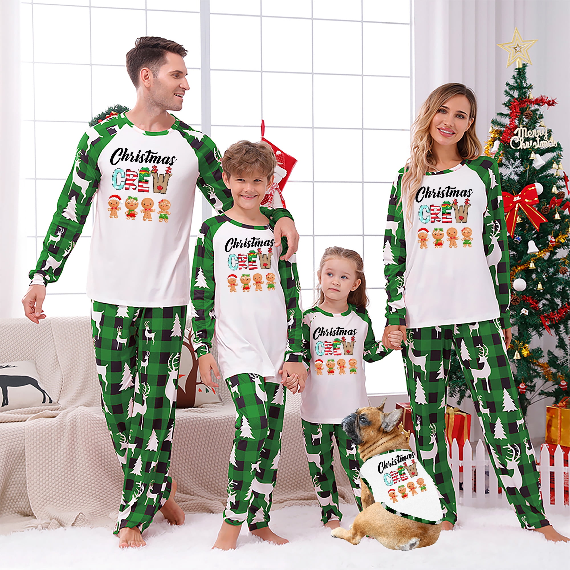 Gingerbread Cousin Crew Christmas Pajamas For Family, Matching Crew ...