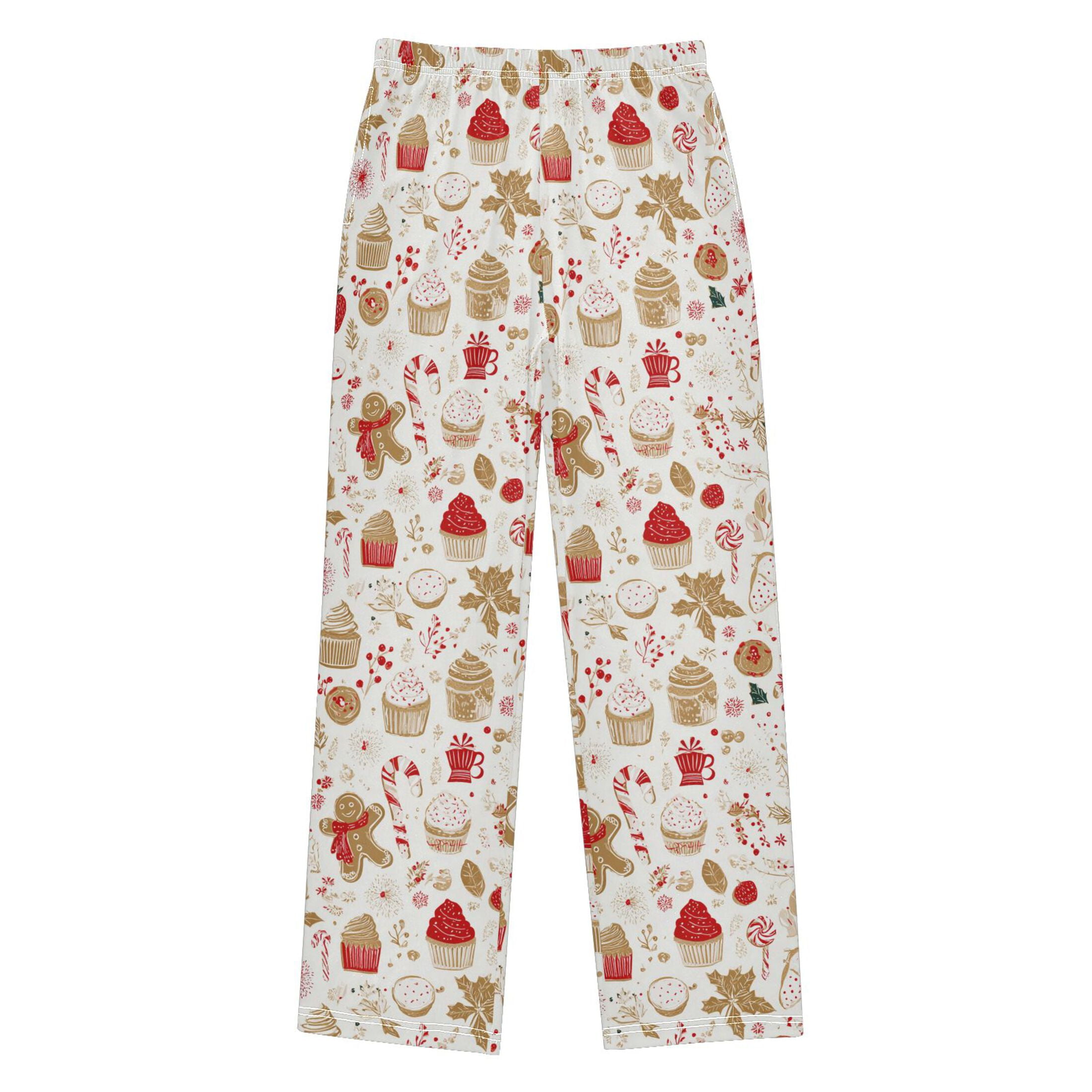 Gingerbread Cupcakes and Candy Canes Pajama Pants Soft and Lightweight ...