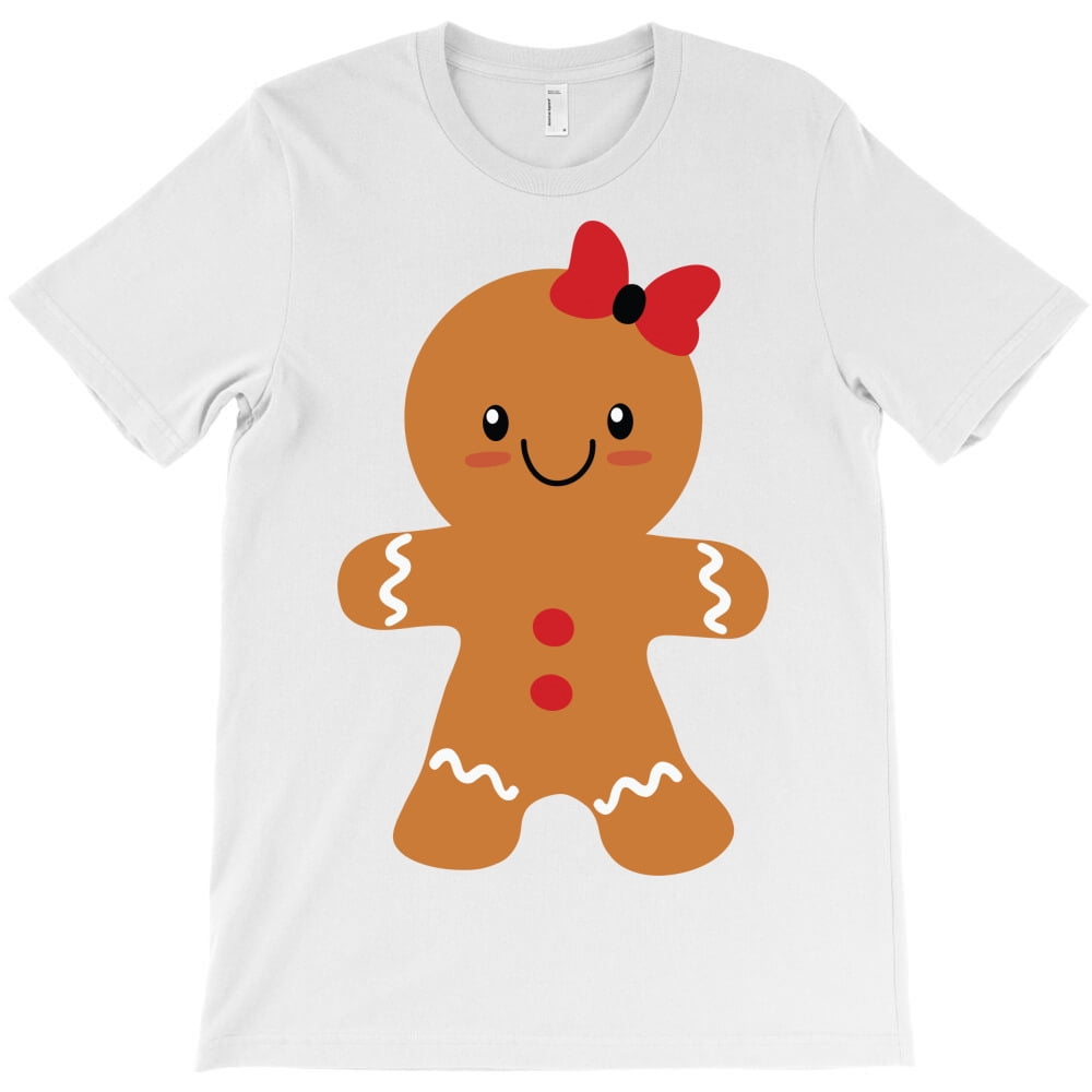 Gingerbread Girl Themed Festive and Cute Graphic Design for Holiday ...