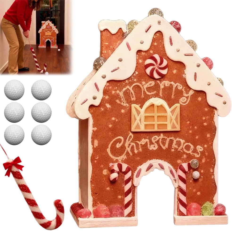 Gingerbread Golf Game Set, 2026 New Gingerbread House Golf, Fun Party ...